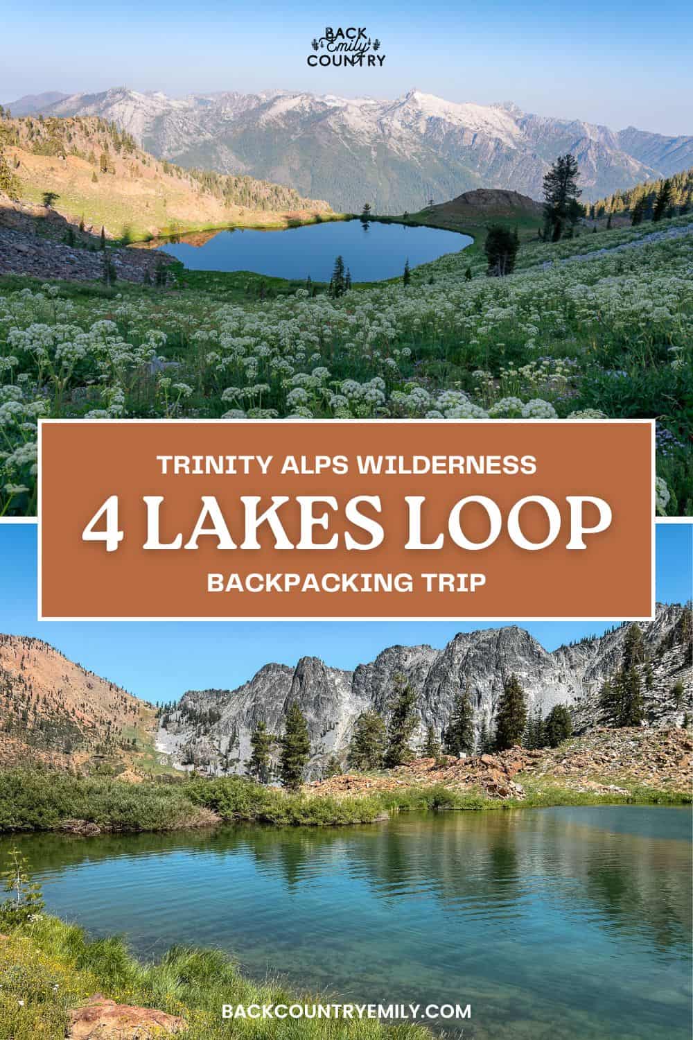 Backpack the 4 Lakes Loop via Swift Creek: Trinity Alps Wilderness